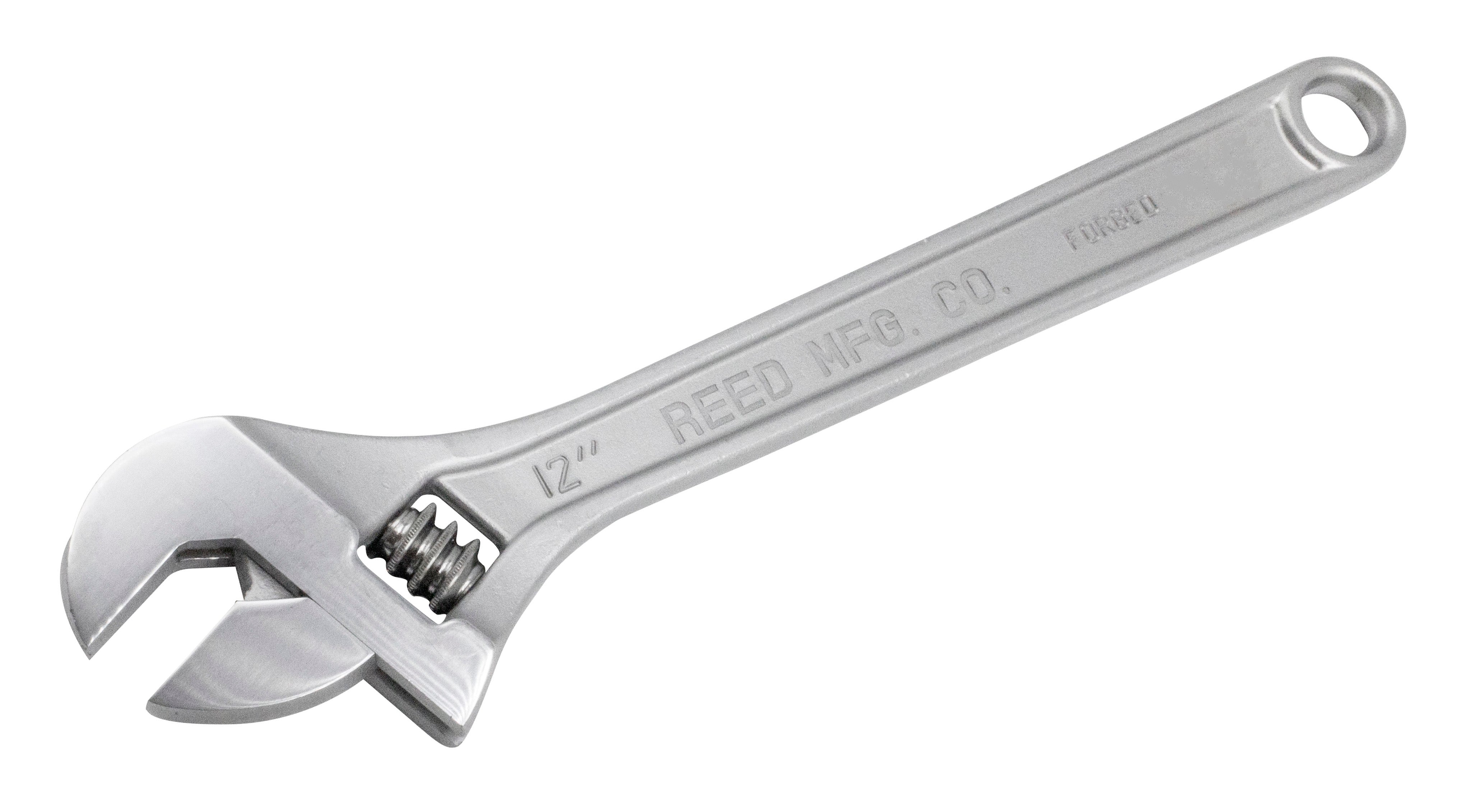 REED Cw12 12" Adjustable Wrench Designed for Use in Brass Coupling and