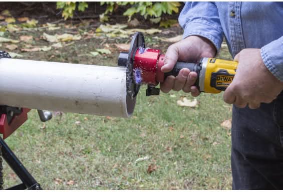 Bevel Boss® Cordless Pipe Beveler – Portable, Adjustable, Battery ...